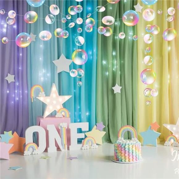Party Supplies | Transparent Bubble Garlands Mermaid Party Decoration ...